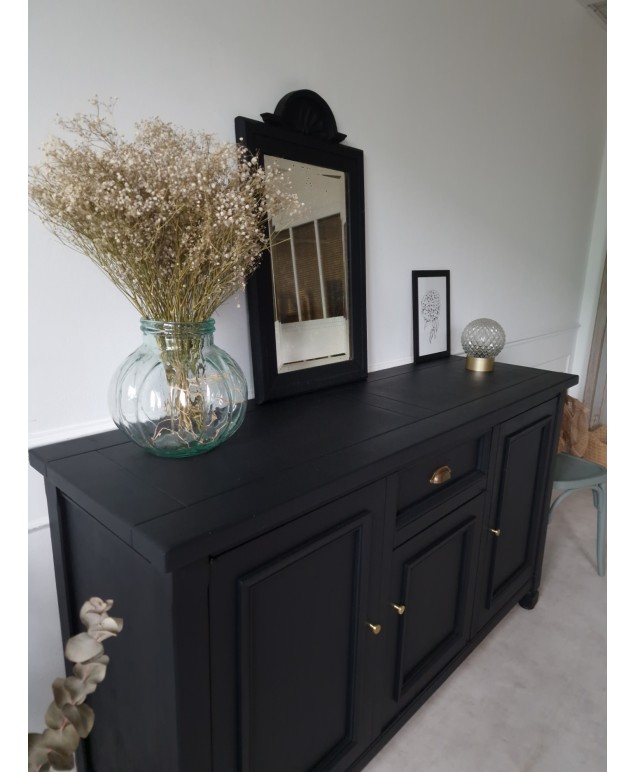 Buffet style industriel noir