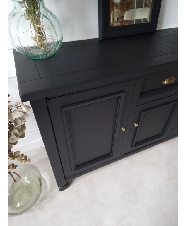 Buffet style industriel noir